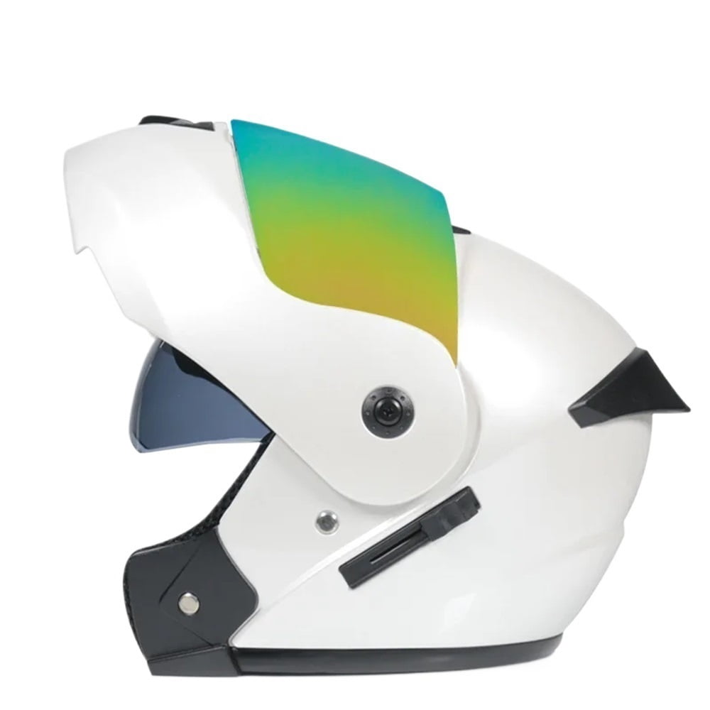 BAIANNAN Casco capacetes double dual lens helmet motorcycle helmet full ...