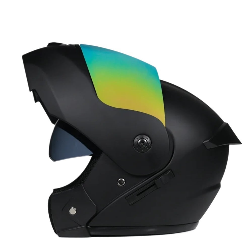 BAIANNAN Casco capacetes double dual lens helmet motorcycle helmet full ...