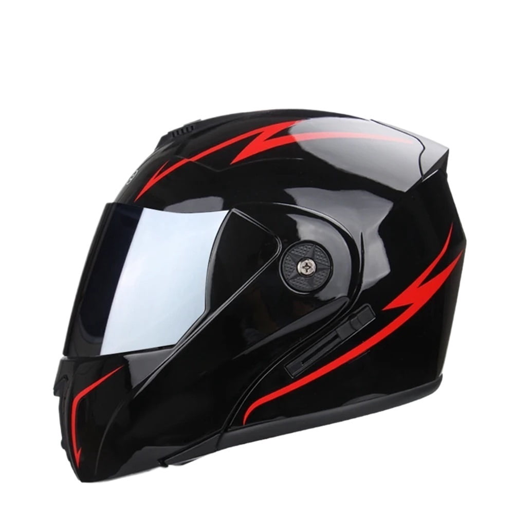 BAIANNAN Certification Motorcycle Helmet Double Lens Cross Section ...