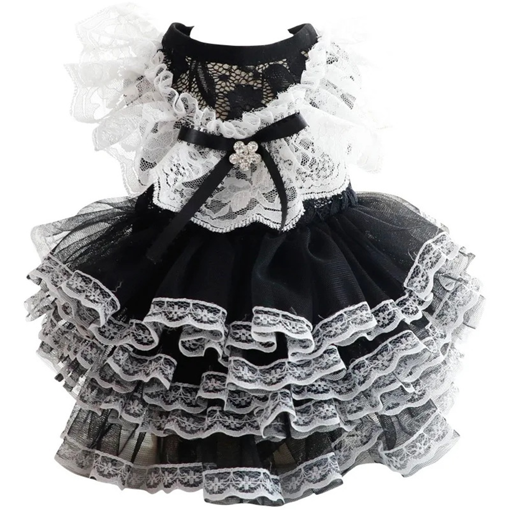 BAIANNAN Handmade Lace Princess Dress for Small Dog, Spring and Summer ...