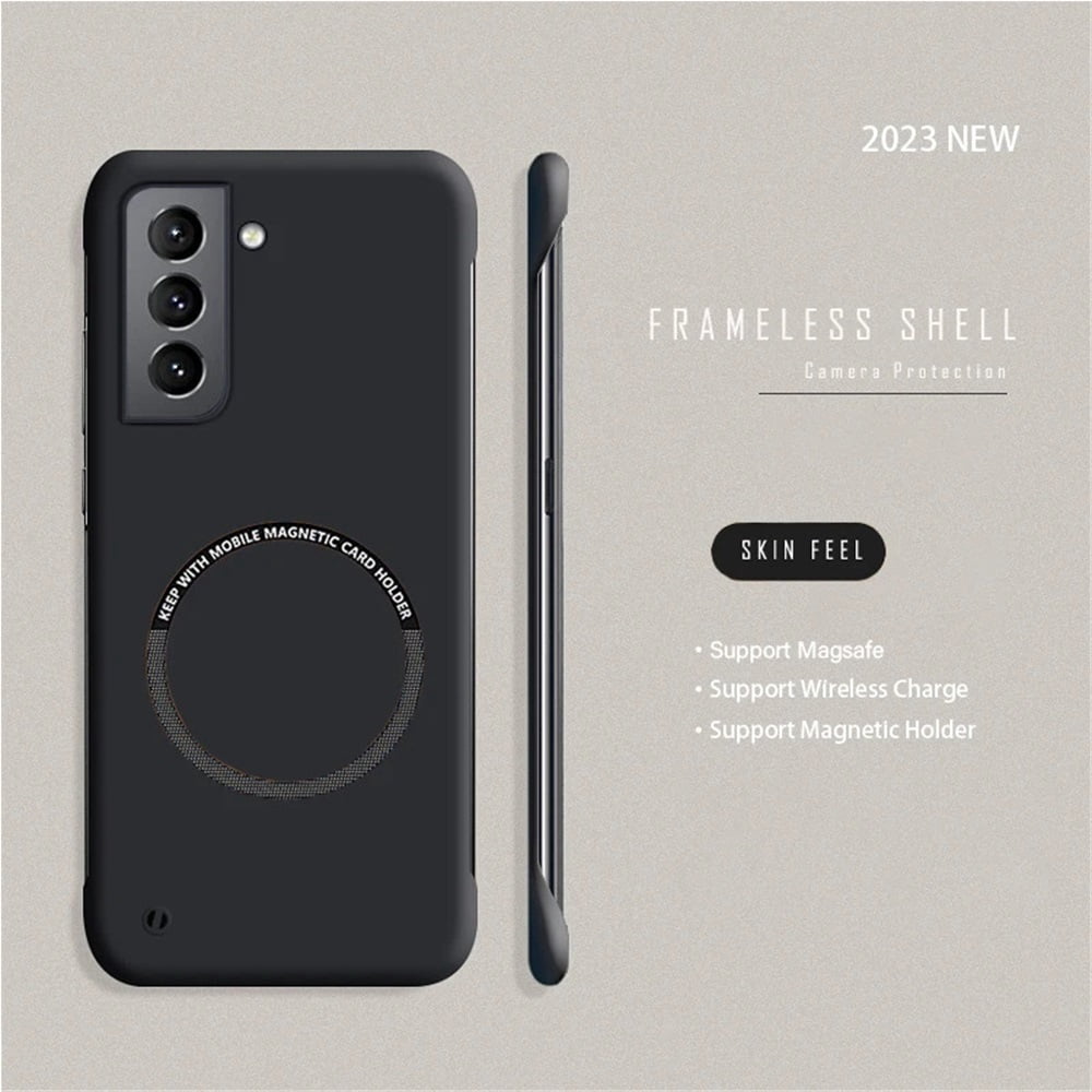 BAIANNAN Hard PC Frameless Magnetic Phone Case For Samsung Galaxy S23 ...