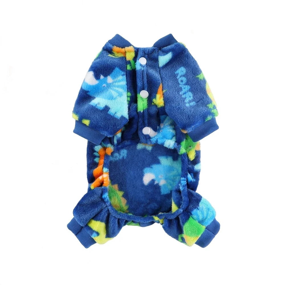 BAIANNAN Soft Flannel Dog Pajamas for Small Medium Large Dogs, Cartoon ...