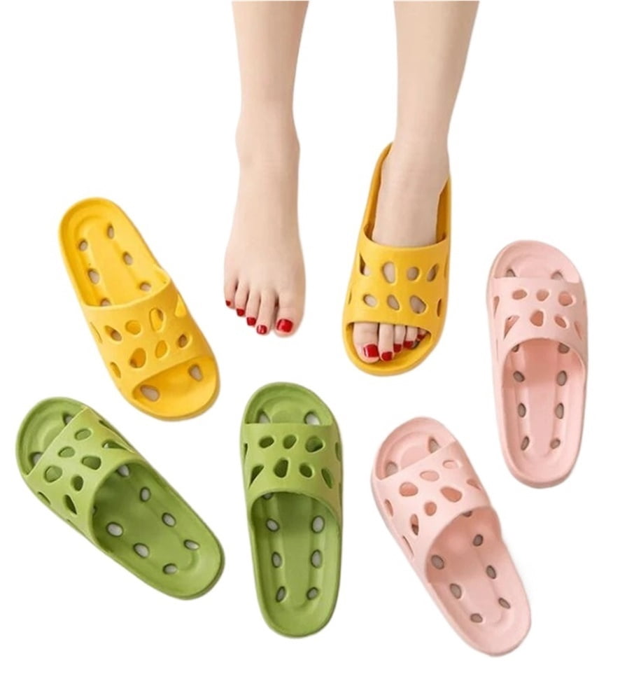 BAIANNAN Summer Leaky Slippers Bathroom Bathing Confortable Men Women ...