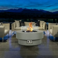 Mayfair Lightweight Concrete Outdoor 50,000 BTU Rectangular Fire Pit ...