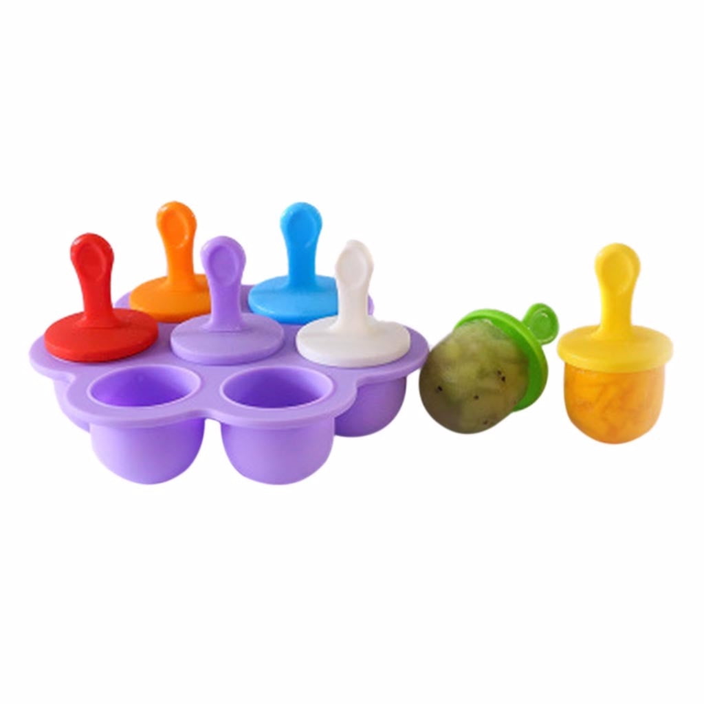 BAILANku Mini Ice Cream Mould Popsicle Mold, Cute Silicone Ice Cream ...