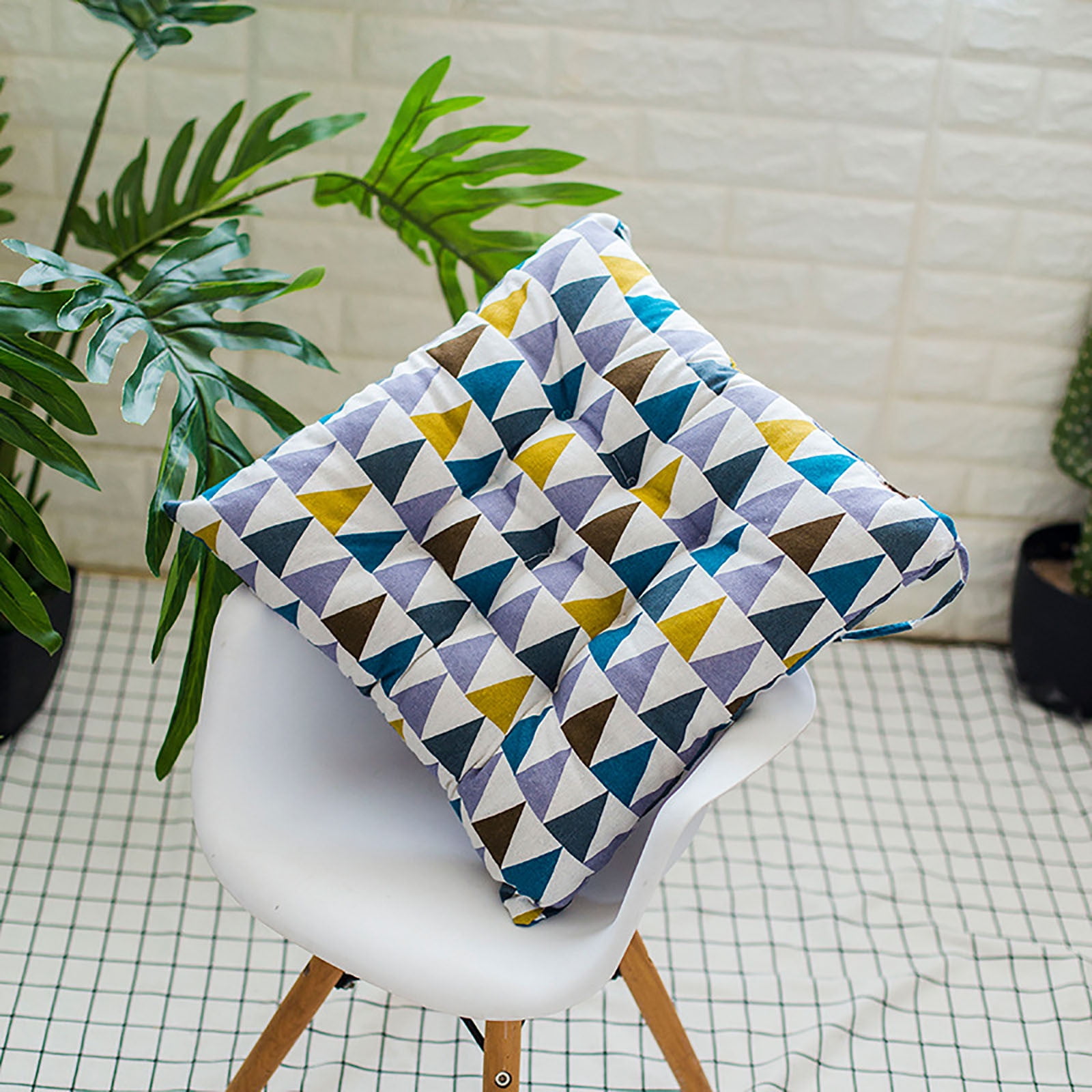 BAILANku Outdoor Chair Cushions, 17.7in Chair Seat Soft Cushion Pad ...