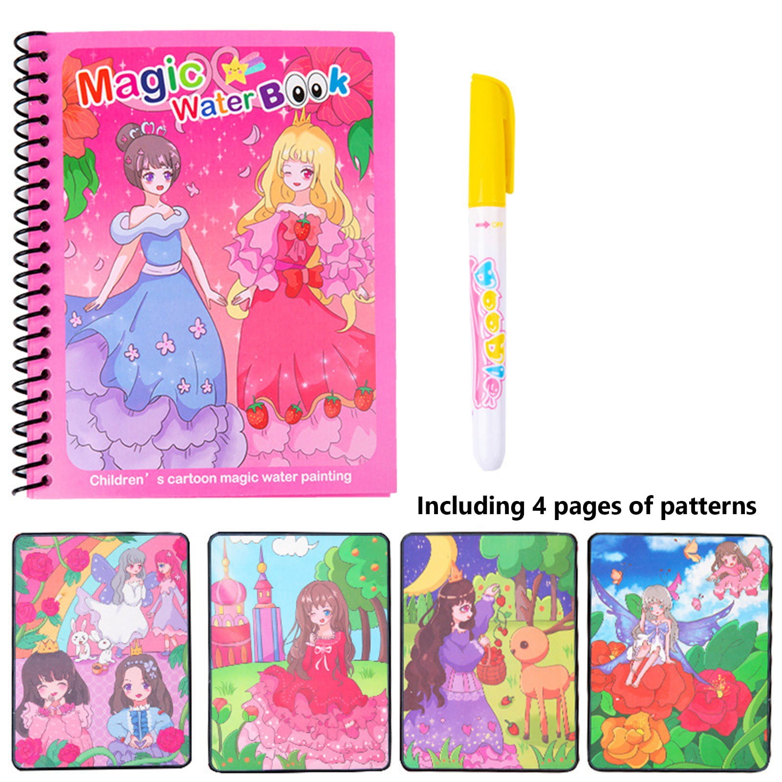 YMARPT Reusable Water Coloring Books for Toddlers, Water Doodle Book ...