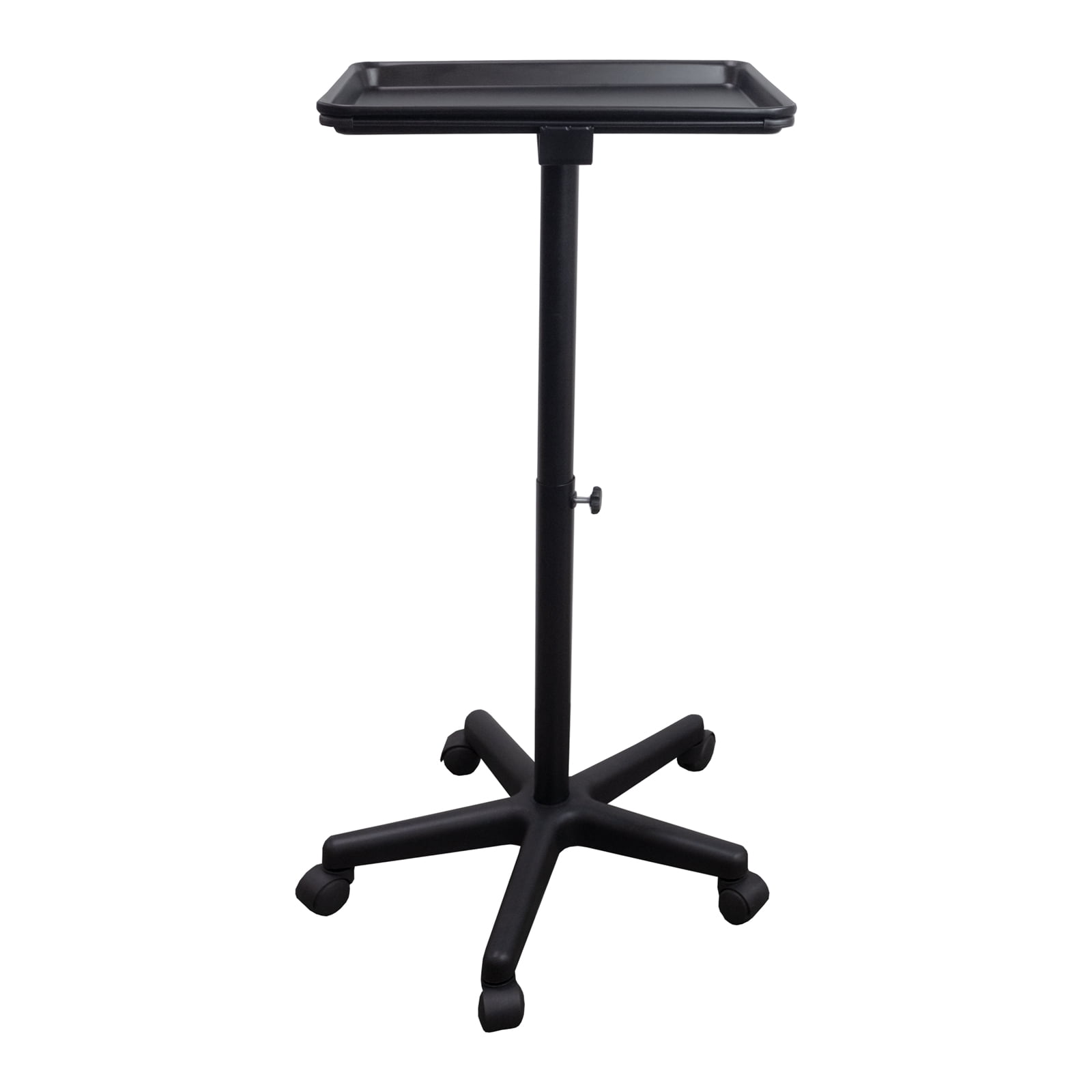 BAILEY Service Tray Removable Top Rolling Table Adjustable Height Multi ...