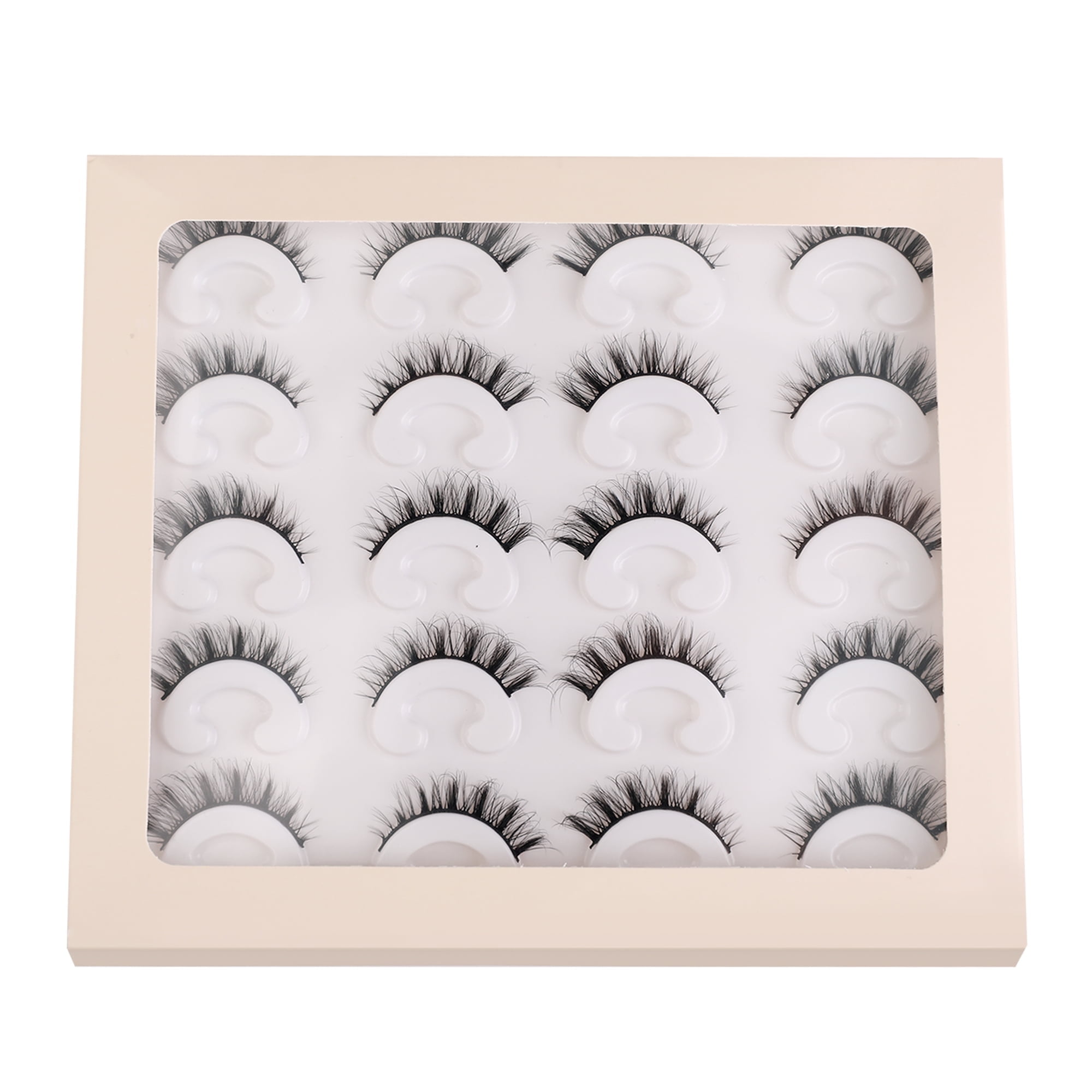 Baima Eyelashes 10 Pairs of Black Large Volume,High Quality Fibre ...