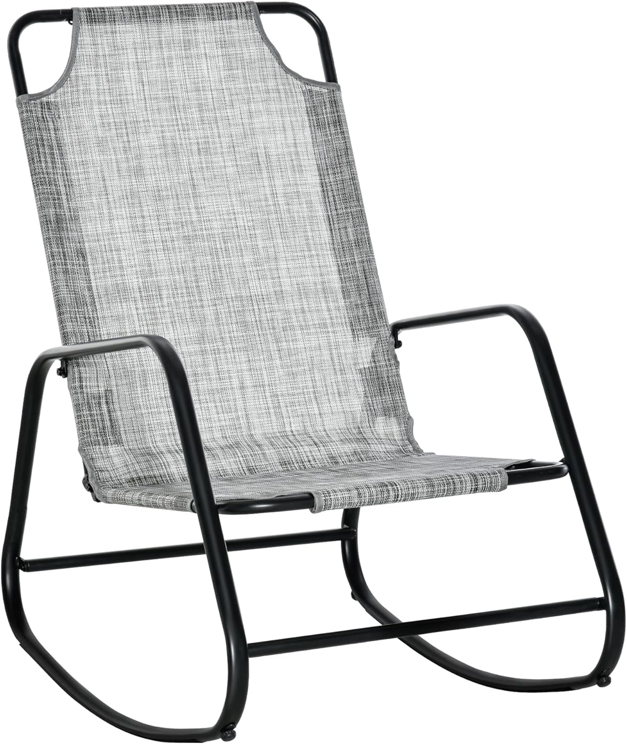 BAIVAKON Garden Rocking Chair, Outdoor Indoor Sling Fabric Rocker for ...