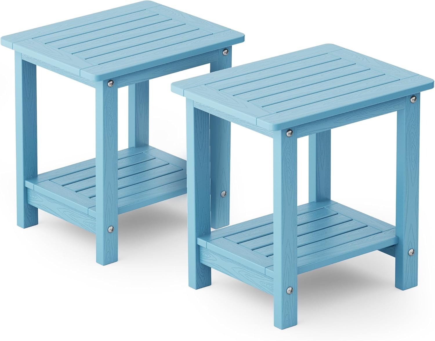 BAIVAKON Outdoor Side Table for Patio: 16" HIPS Weather - Resistant ...