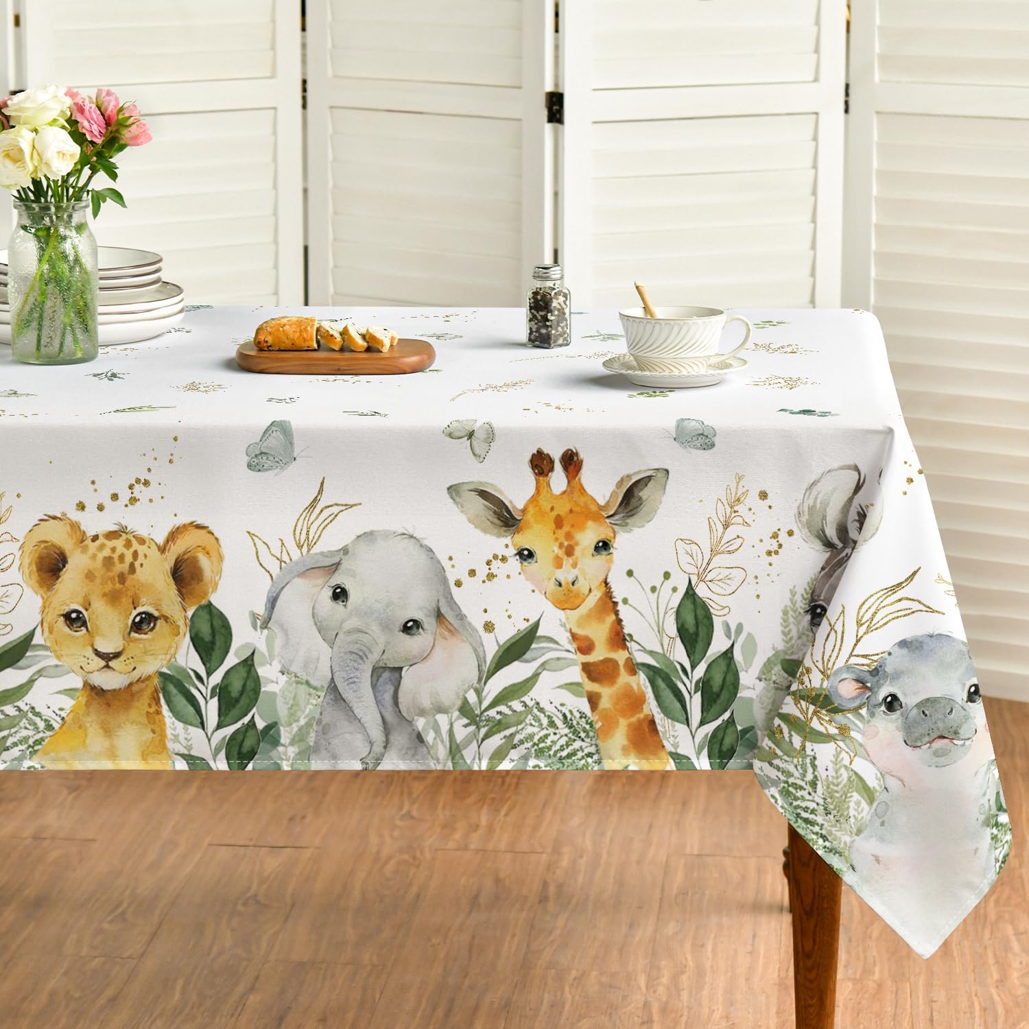 Baby Shower Tablecloth, Baby Girl Tablecover, Rose Pink Floral, Sweet ...