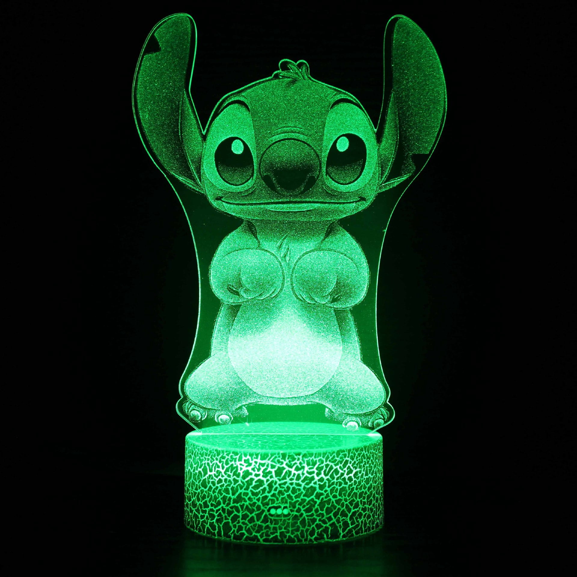 BAIZOHAI 3D Night Light for Kids, Stitch 3D Illusion Lamp with Remote ...