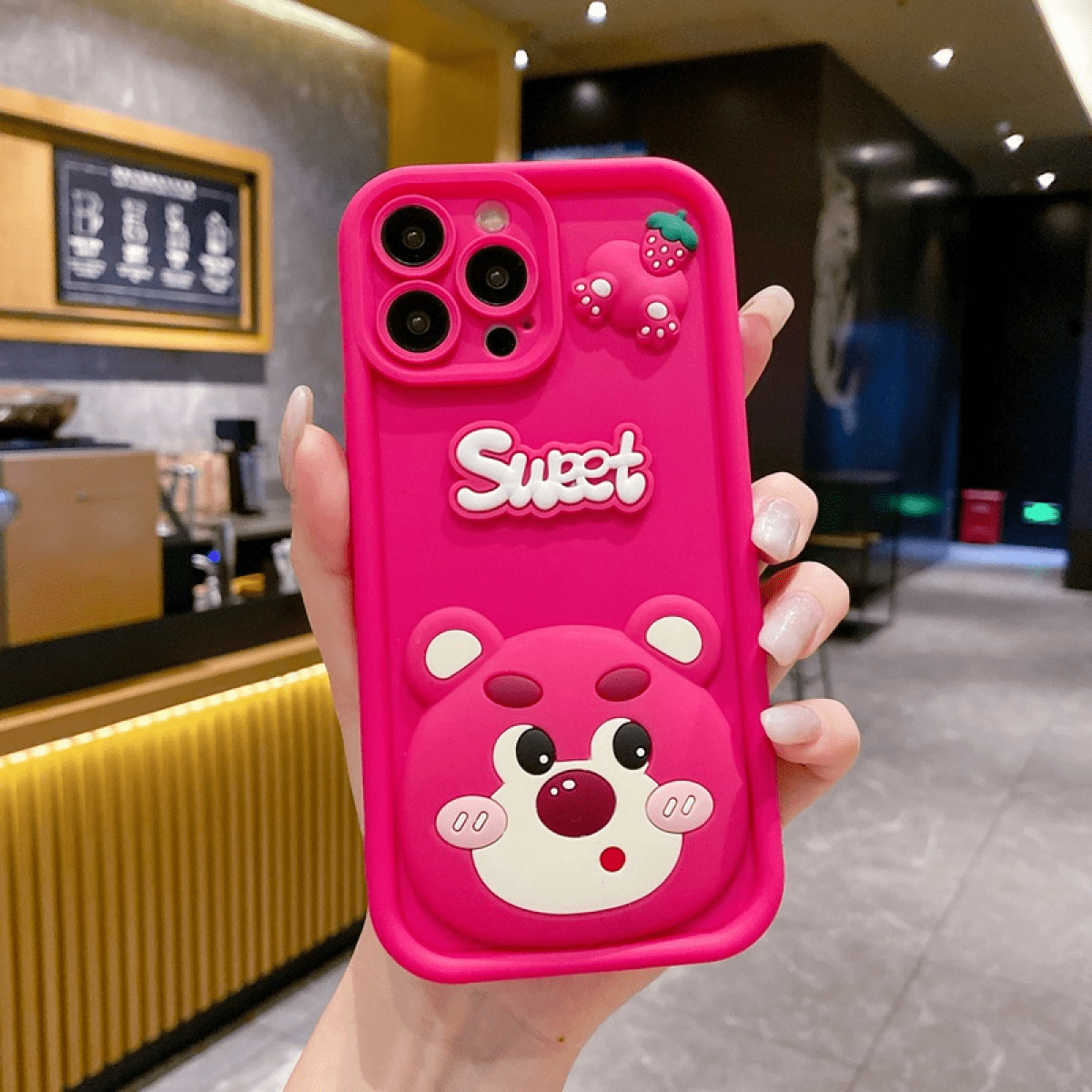 BAIZOHAI for iPhone X/XS Case, Cute Cartoon Lotso Bear Phone Case, Soft ...