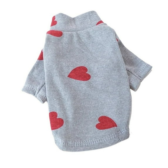 BAIannan Dog Puppy Clothes Shirt Fit Small Dog Pet Cat All seasons Love ...