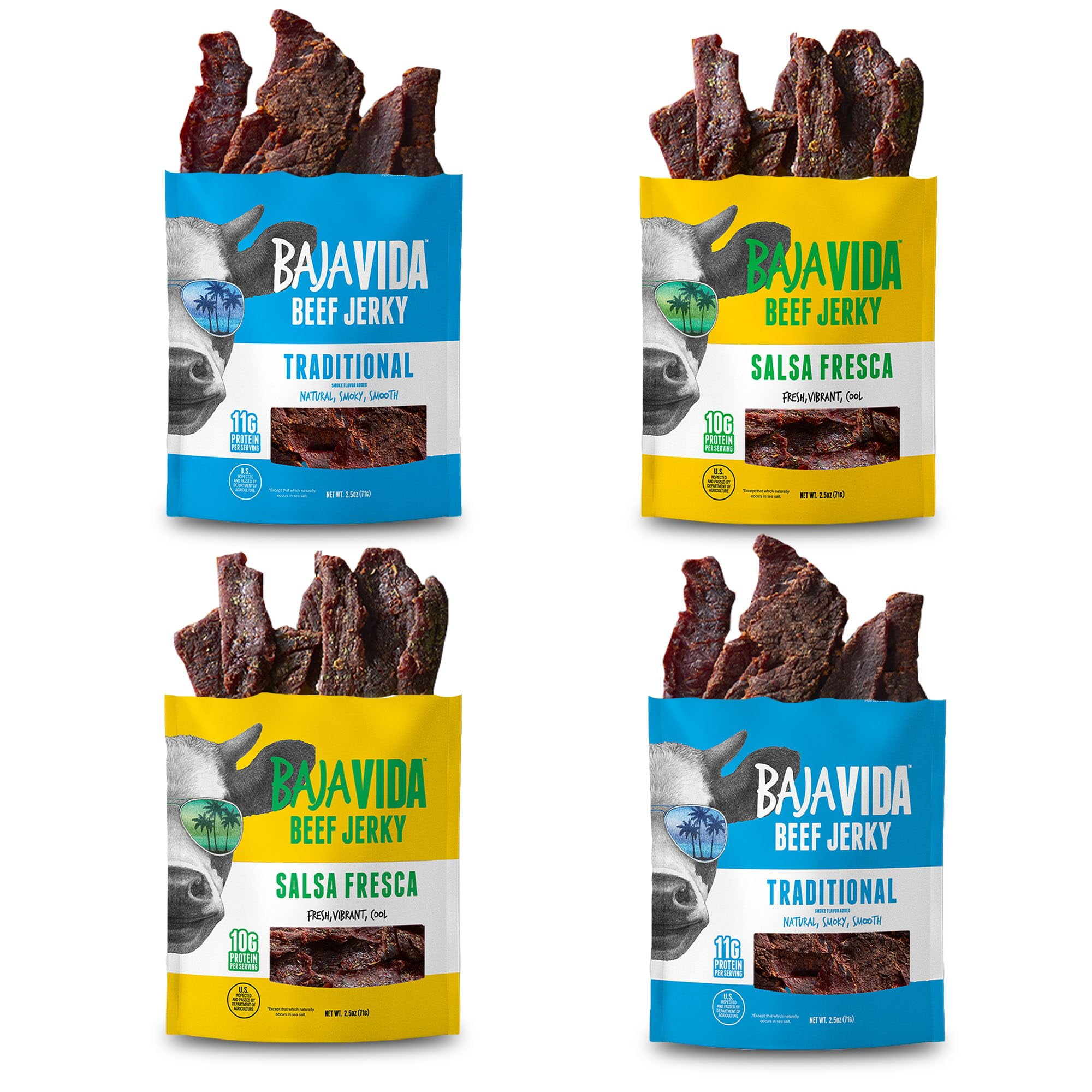 BAJA BEEF Jerky Snack Packs HYZ01 - Beef Jerky Beef Jerky Gifts for Men ...
