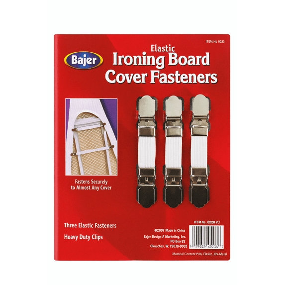 Heavy-Duty Elastic Straps with Metal Clips for Ironing Board Covers ...