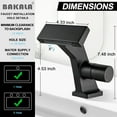 BAKALA Black Waterfall Bathroom Faucets - Walmart.com