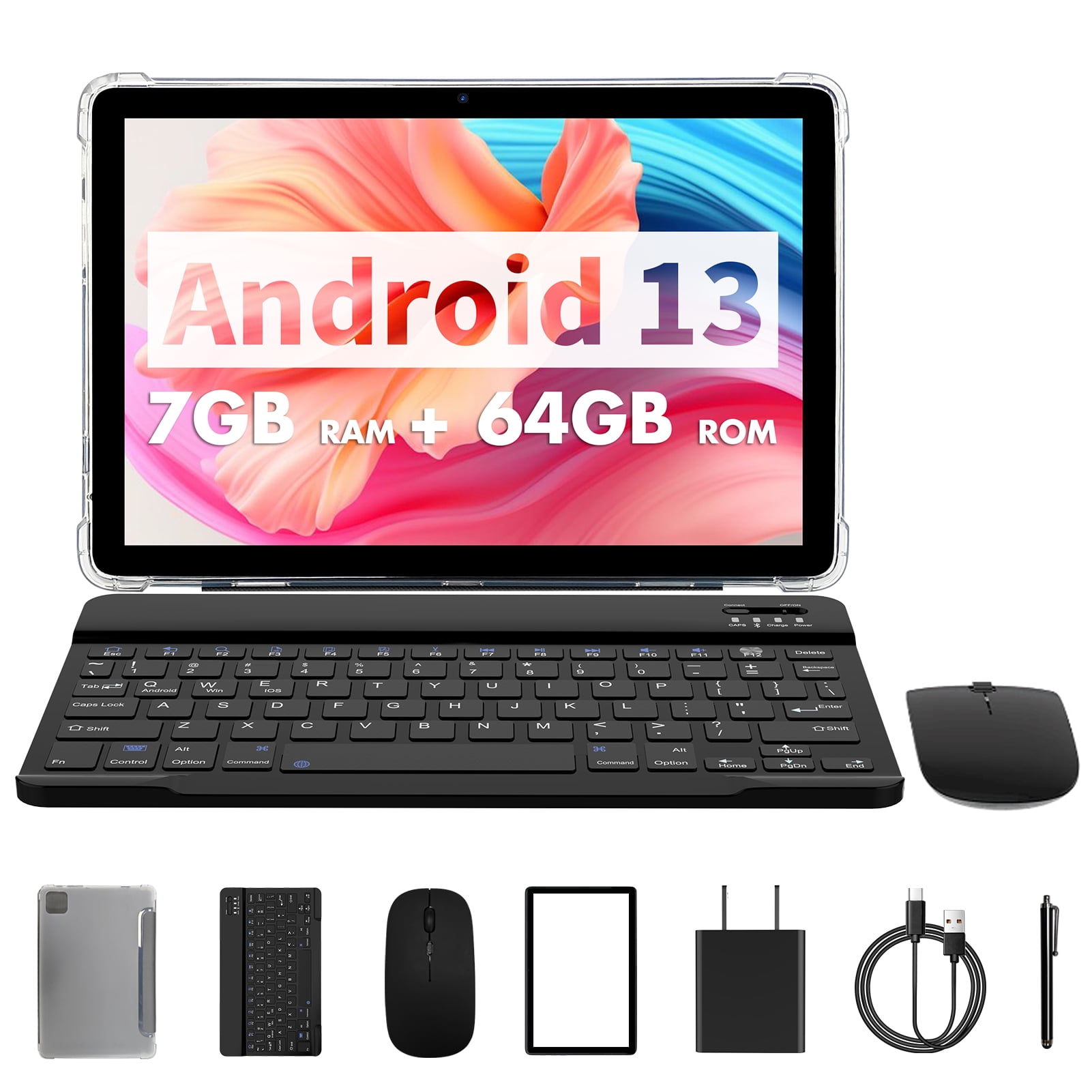 BAKEN 10in Android 13 Tablet 3+4GB RAM 64GB ROM 800 x 1280 IPS HD ...