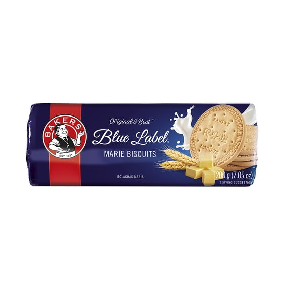 BAKERS Blue Label Marie Biscuits - 200 Grams (7oz) - Walmart.com
