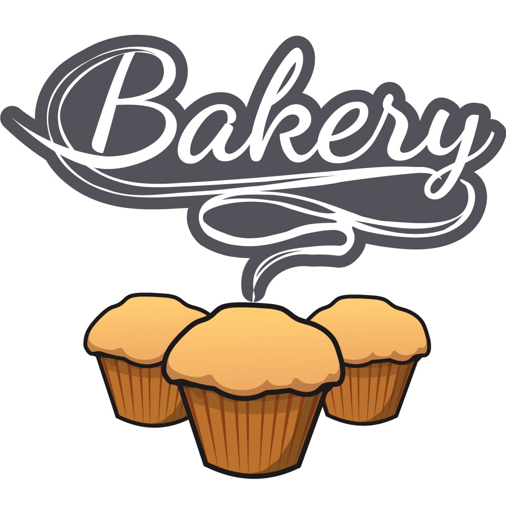 BAKERY 8" Concession Decal sign cart trailer stand sticker equipment ...