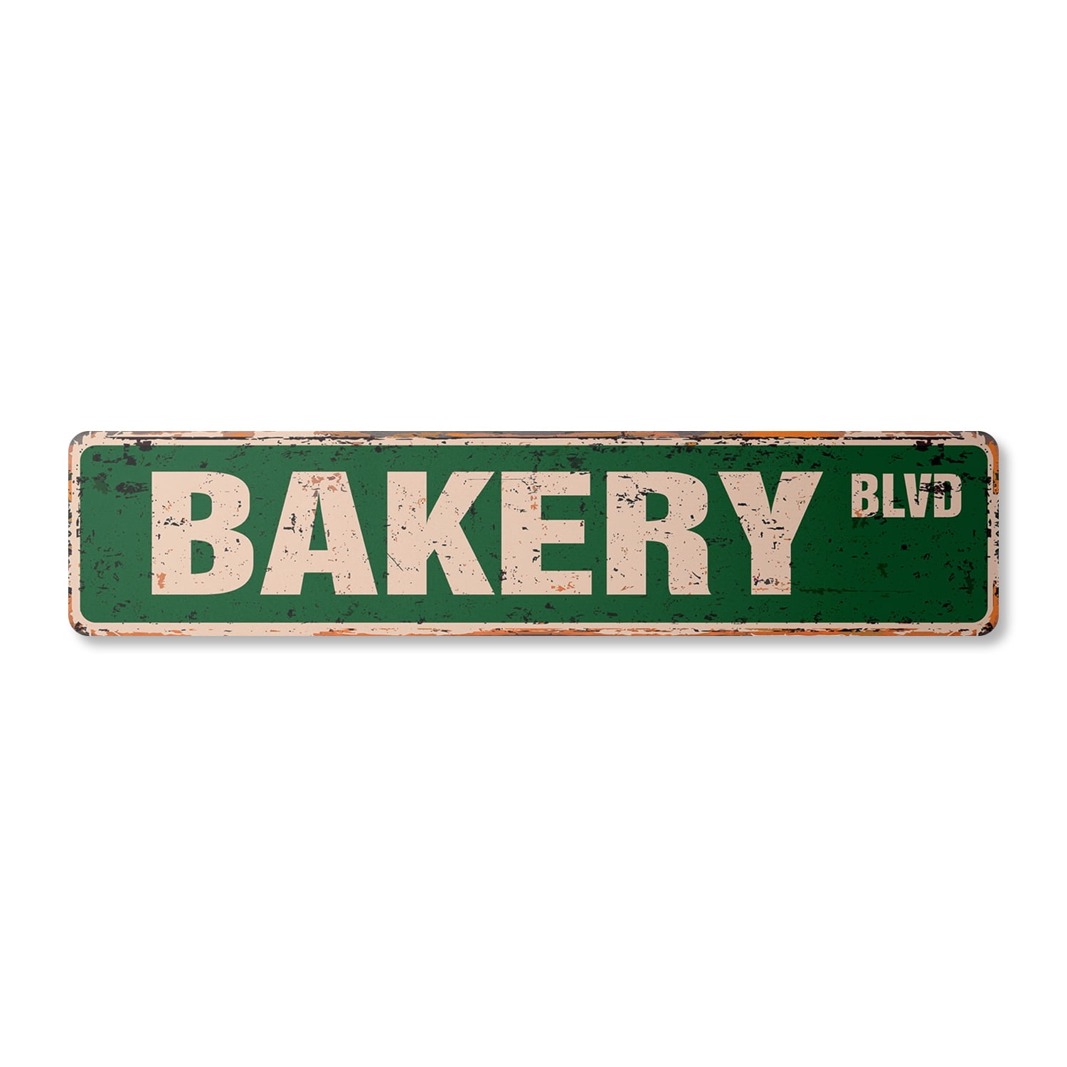 BAKERY Vintage Plastic Street Sign pastry cakes cupcakes donuts bread ...
