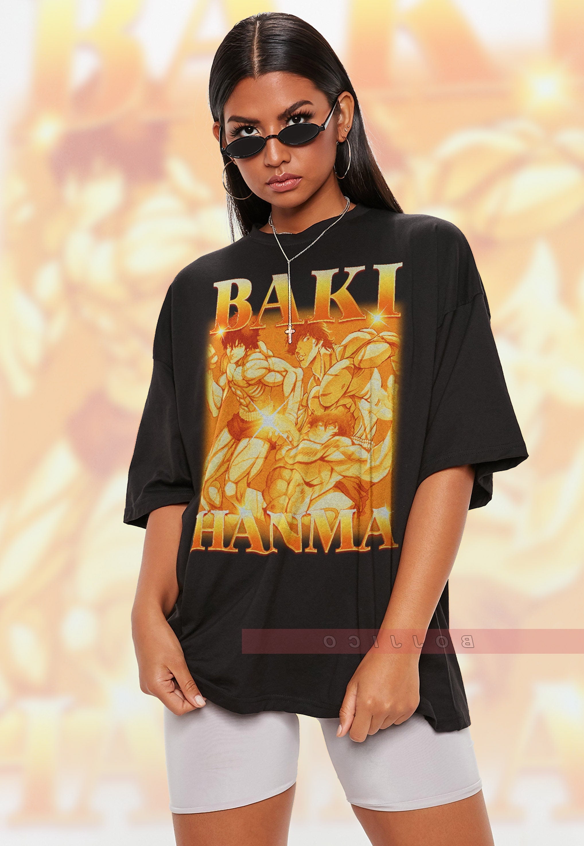 BAKI HANMA ANIME Tshirt, Vintage Baki Hanma Shirt Retro 90s, Baki the ...