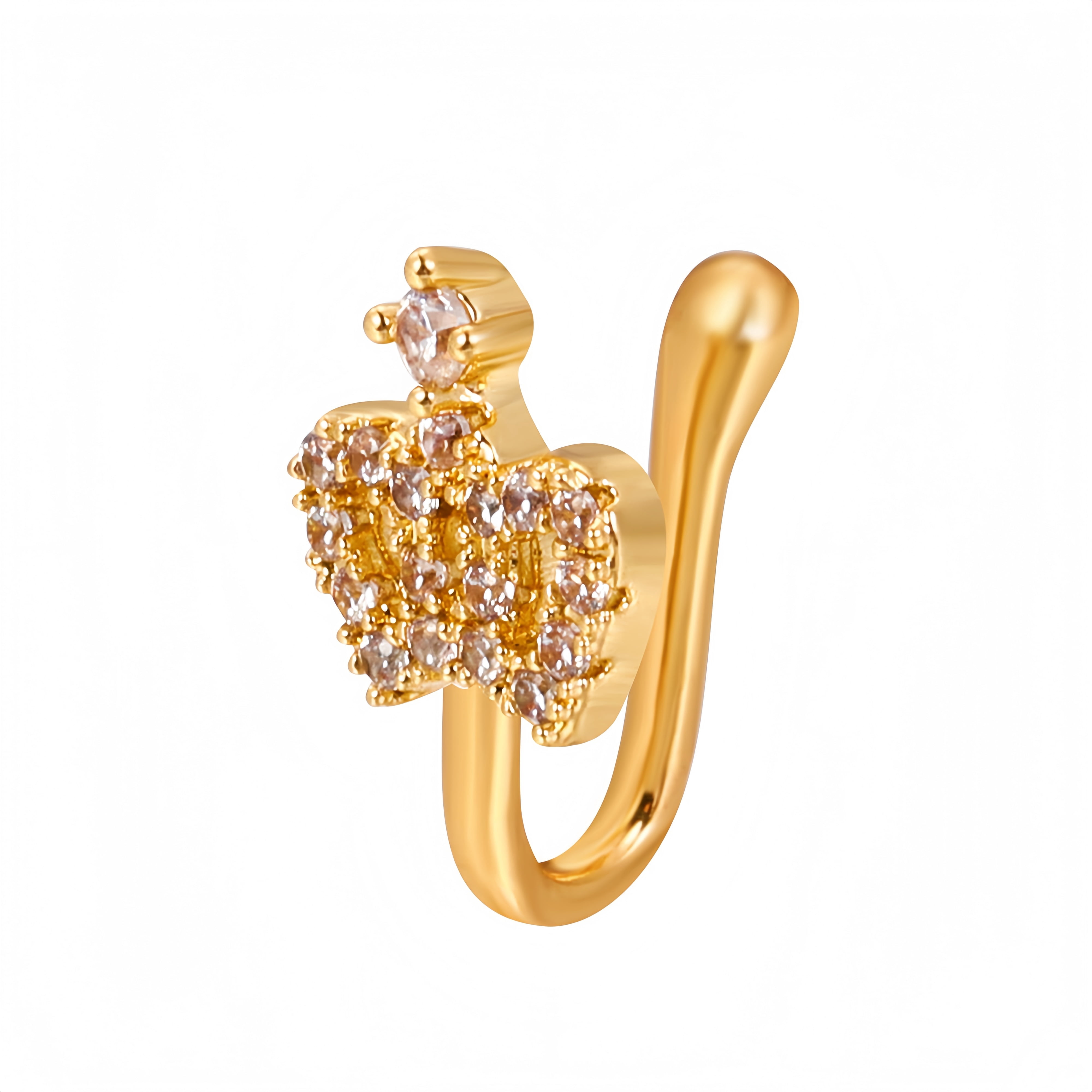 BAKIBO Gold Nose Cuffs, Fake Nose Ring Cuff Non Piercing, Nose Cuffs ...