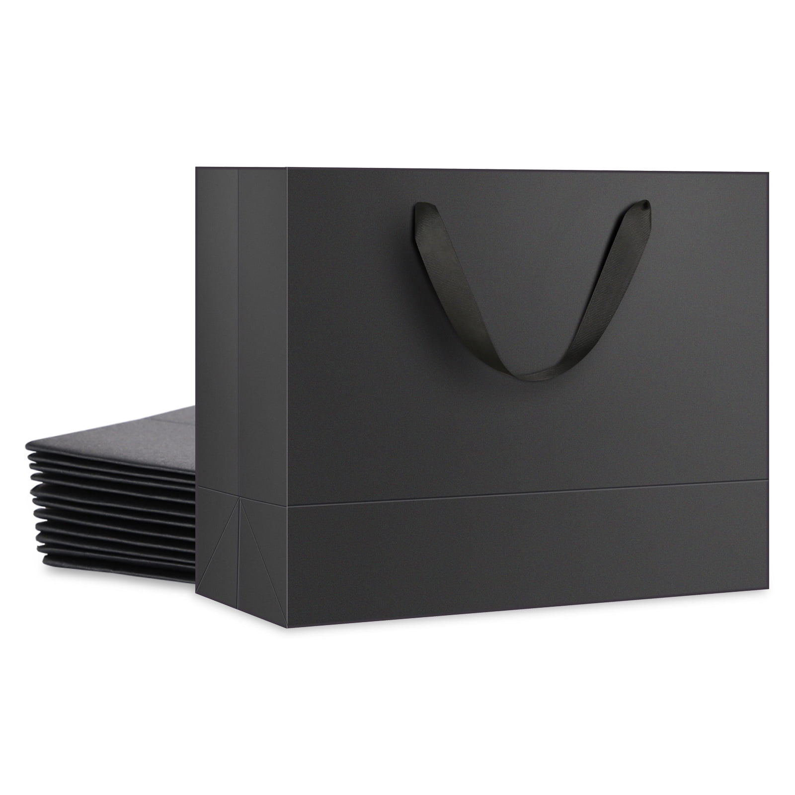 BAKIPACK 12 Pack Black Gift Bags, Large Gift Bags with Handles for ...