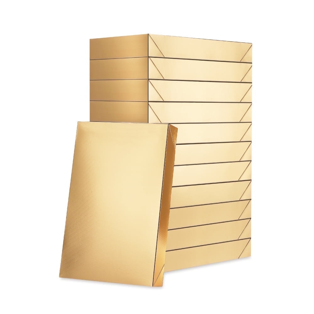 BAKIPACK 12Pcs Easter Gift Boxes with Lids for Clothes, Large Gold Gift ...