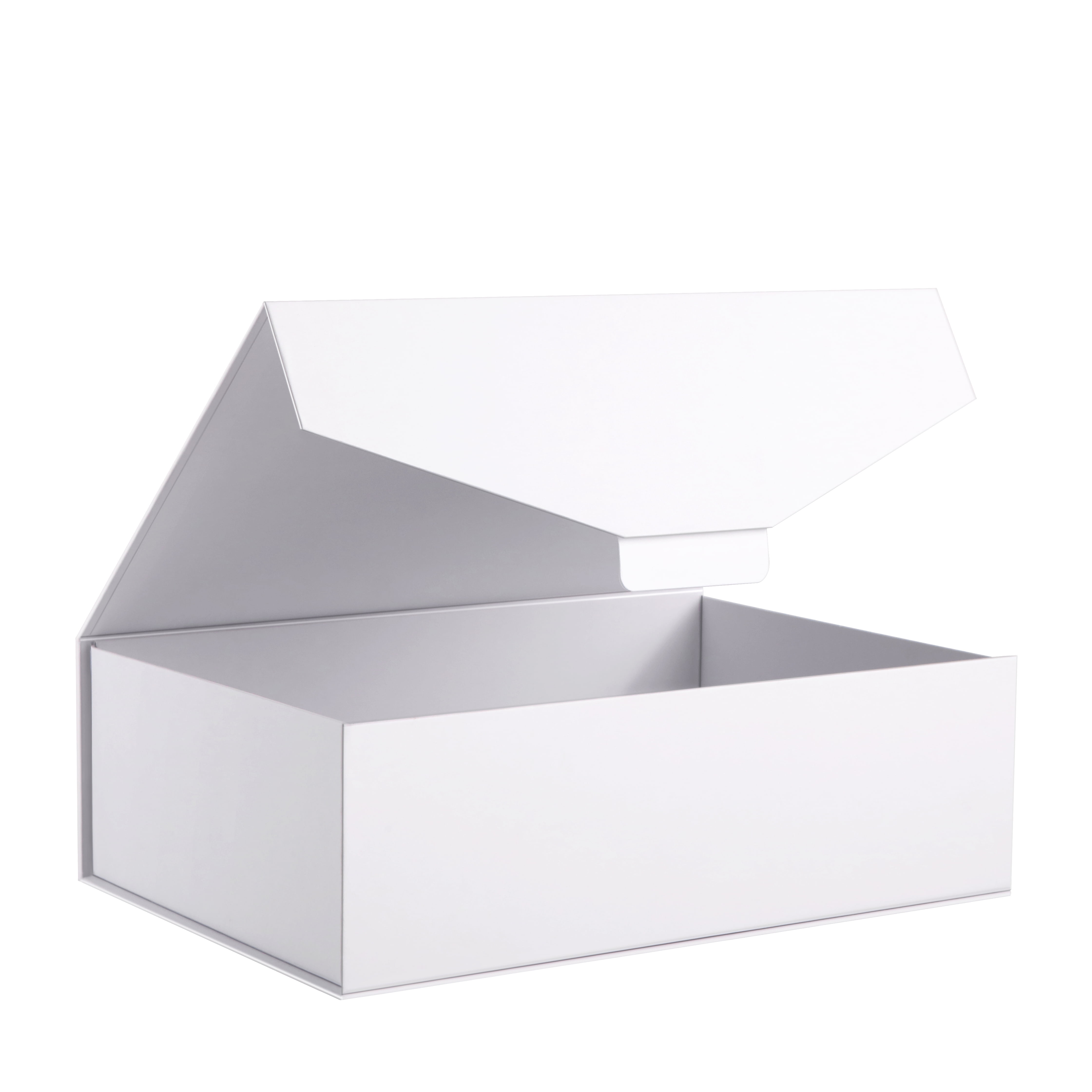 BAKIPACK White Gift Box with Lid , Reusable Collapsible Gift Box, 13 ...