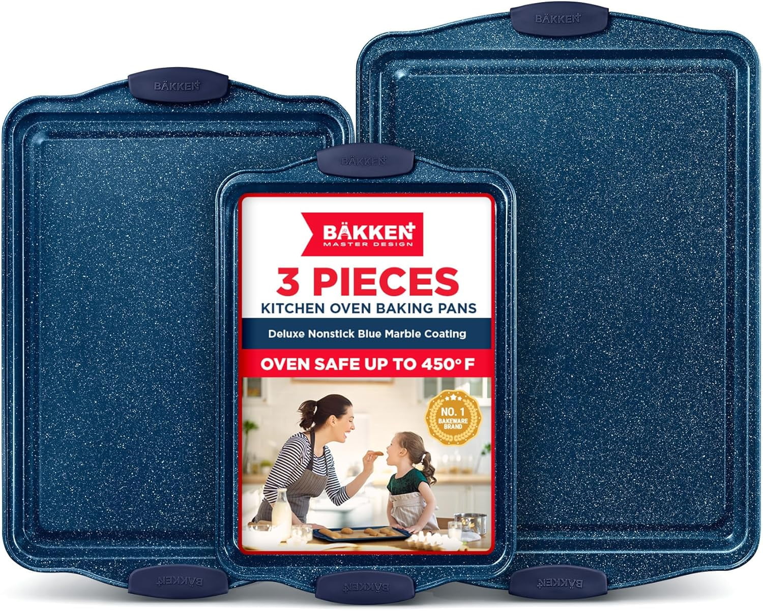 Bakken- Swiss Kitchen Baking Pan Set - Nonstick Coating, Carbon Steel ...