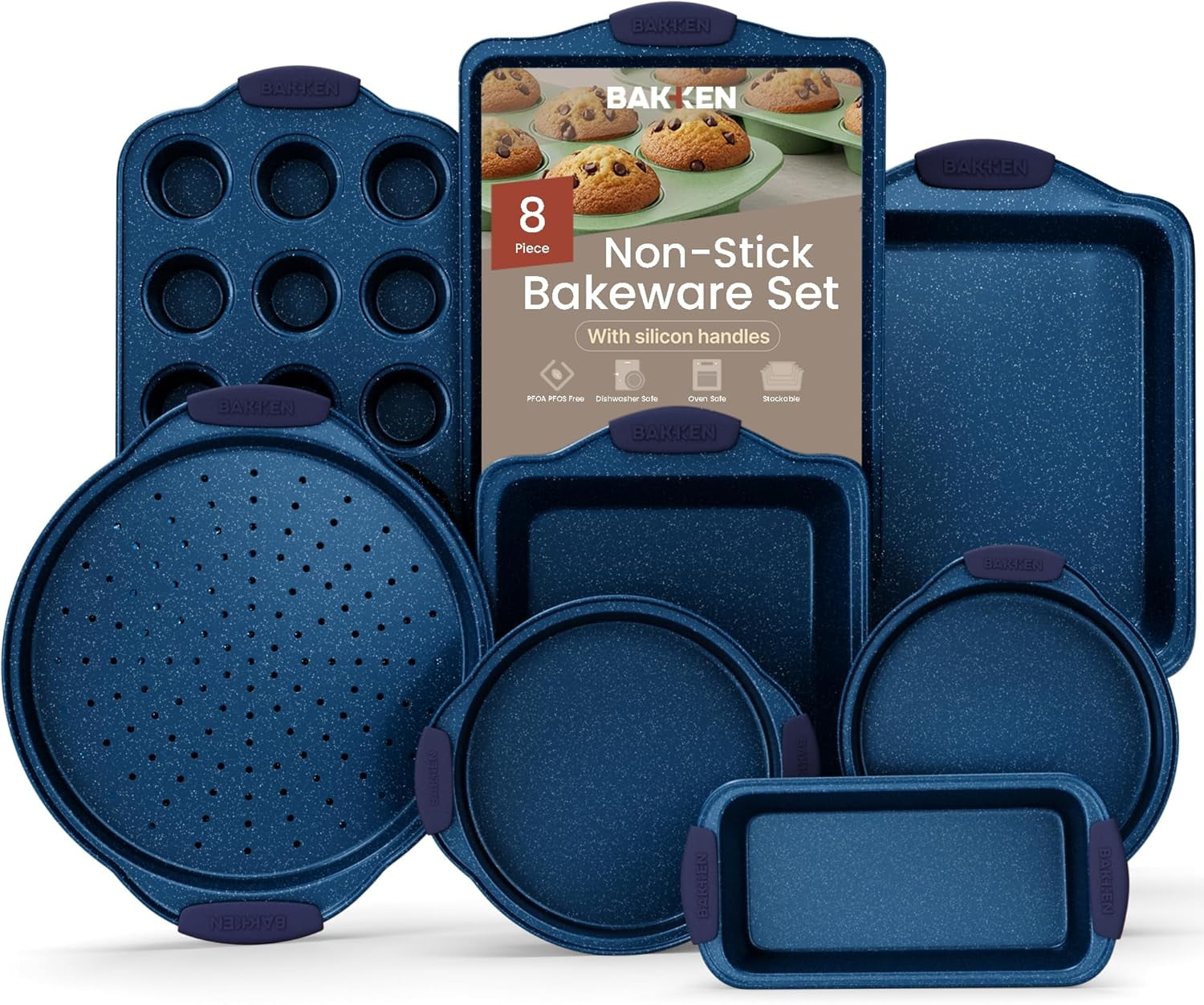 Bakken- Swiss Kitchen Baking Pan Set - Nonstick Coating, Carbon Steel ...