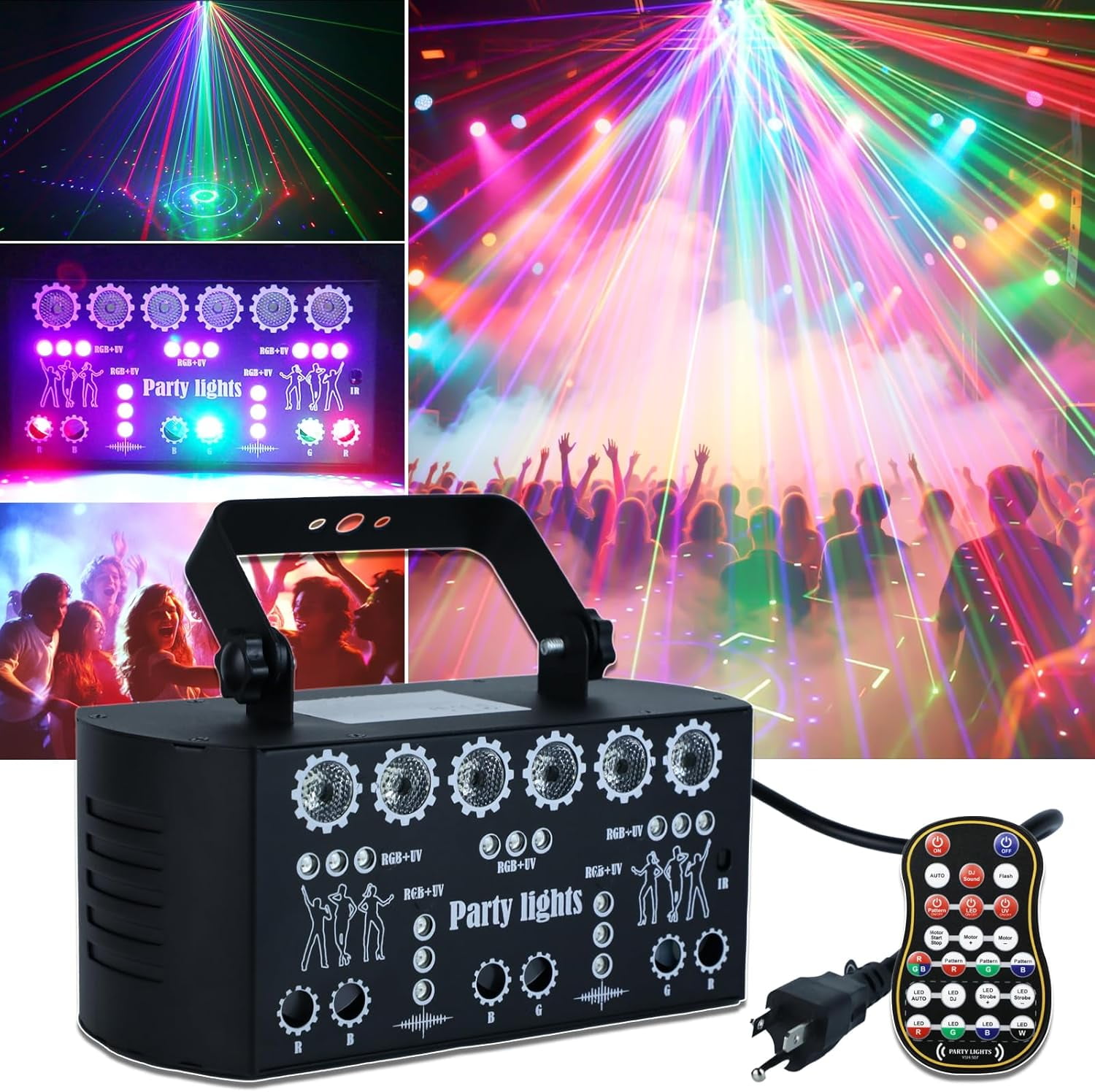 BAKOD 27-Eyes Laser Stage Light – RGB Rave Beam Show Projector for DJ ...