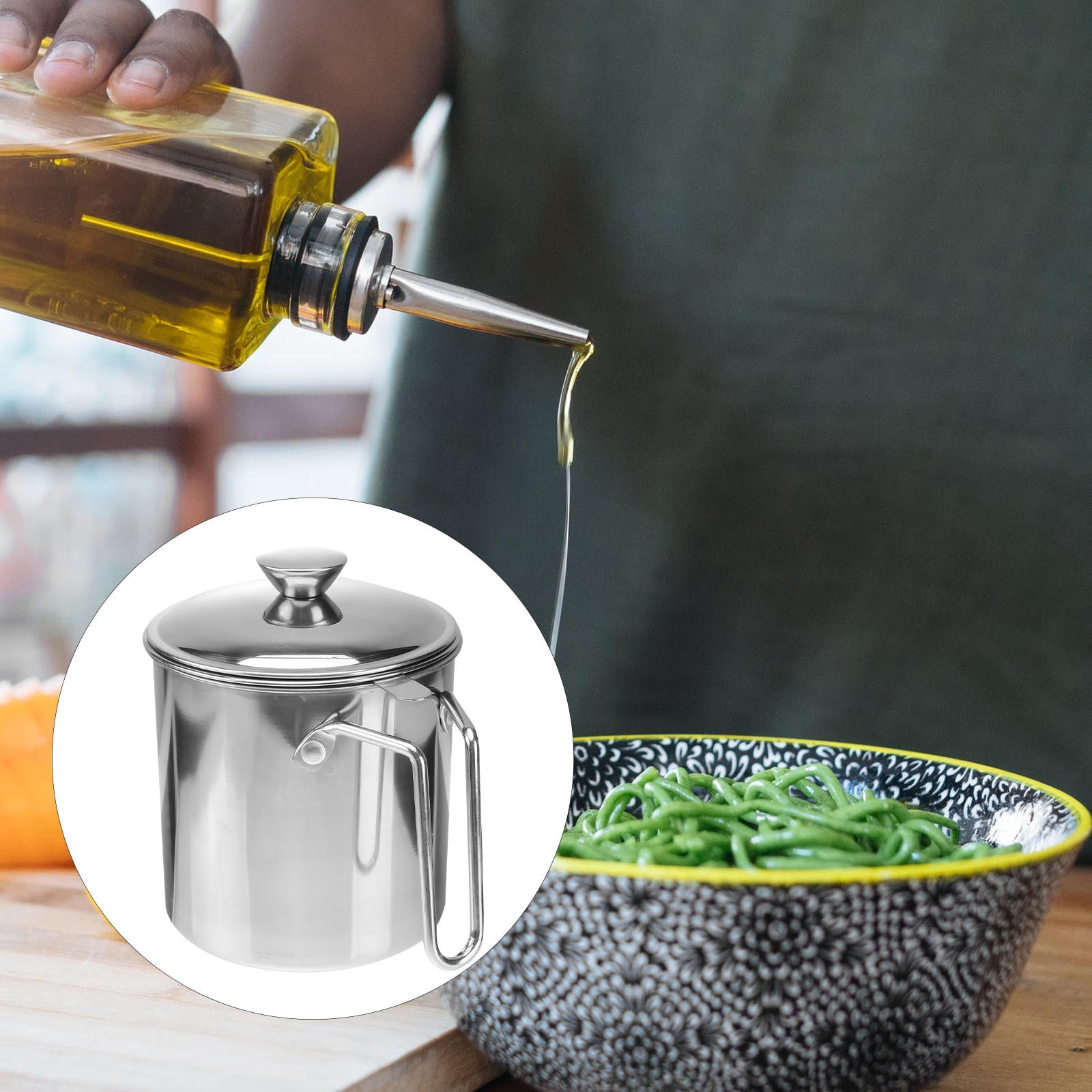 BALAHAPY 1 Pc Kitchen Oil Container in Assorted Color for Oil Recycling ...