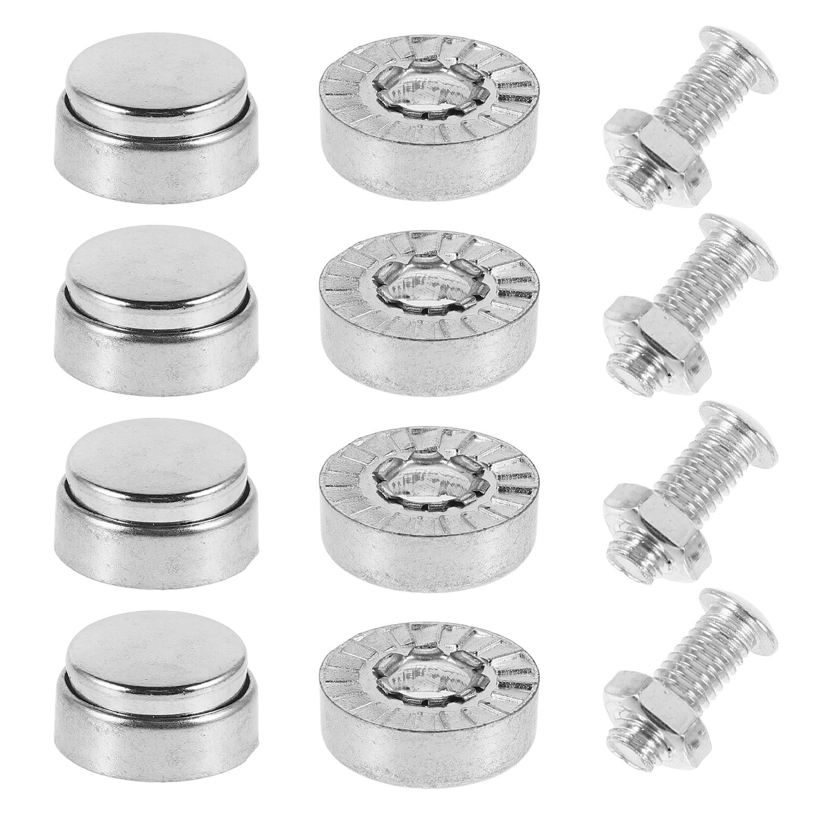 BALAHAPY 1 Set Iron Silver Compact Motorcycle License Plate Bolts for ...