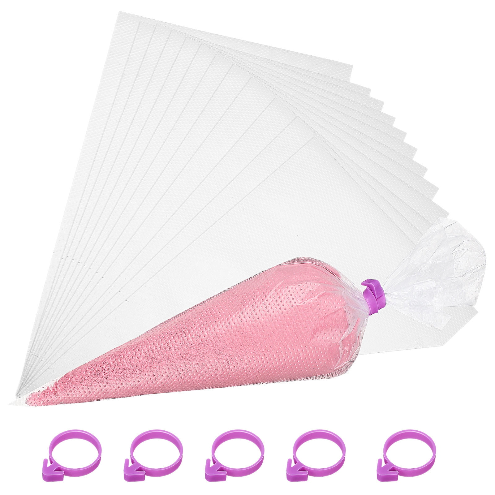 BALAHAPY 100 Piping Bags Cake Decorating Bags Disposable for Creating ...
