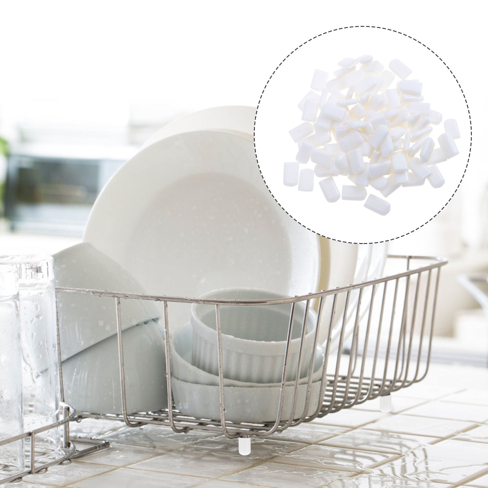 BALAHAPY 100Pack Stable Characteristics White Round Protector for Wire ...