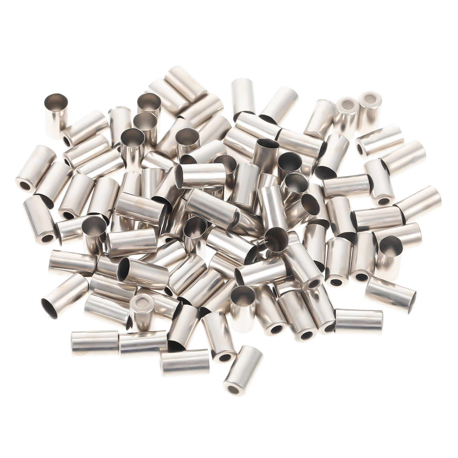 BALAHAPY 100Pcs Metal Cable End Crimps Caps for Preventing Inner Cable ...