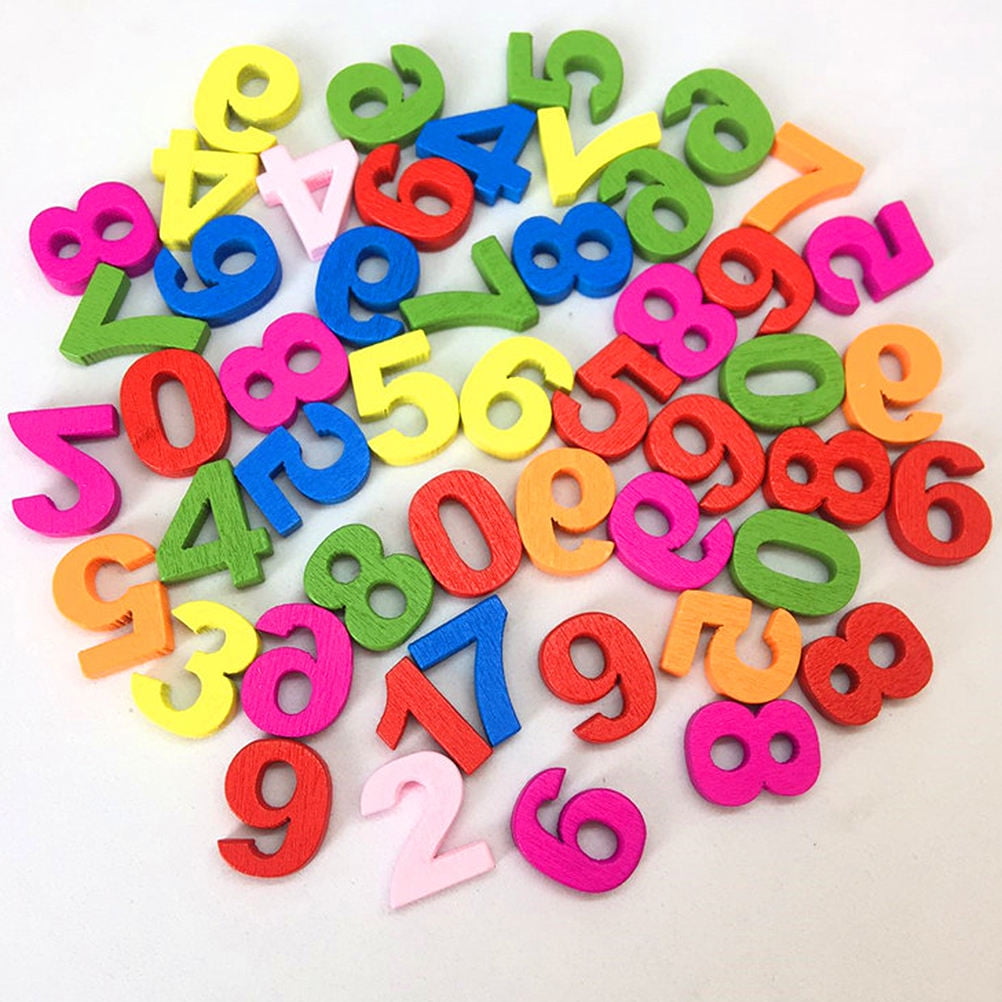 BALAHAPY 100Pcs Numbers and Letters Embellishments for Kids and Crafts ...