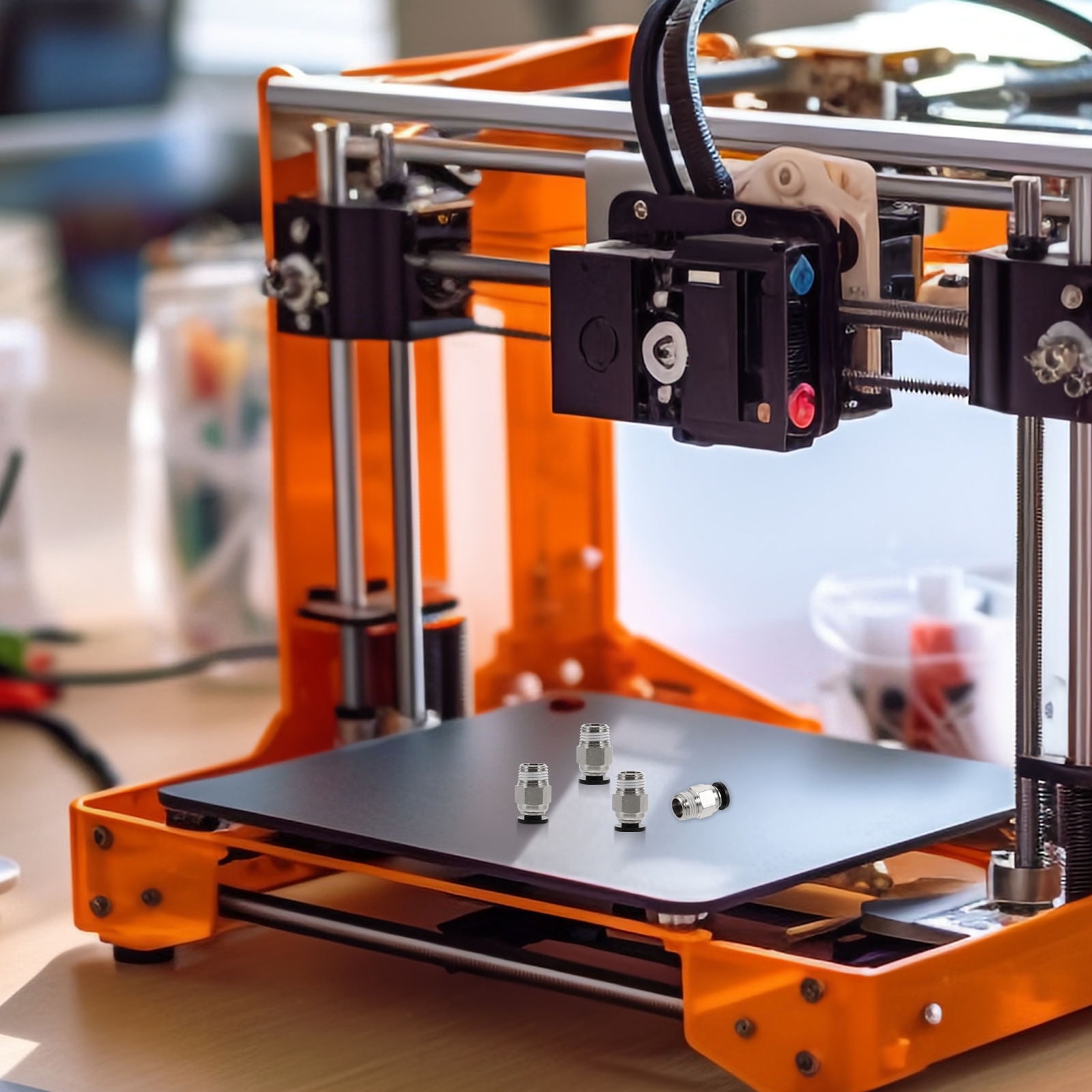 BALAHAPY 10Pcs Push Lock Fittings Pneumatic Tube Connector For 3D ...