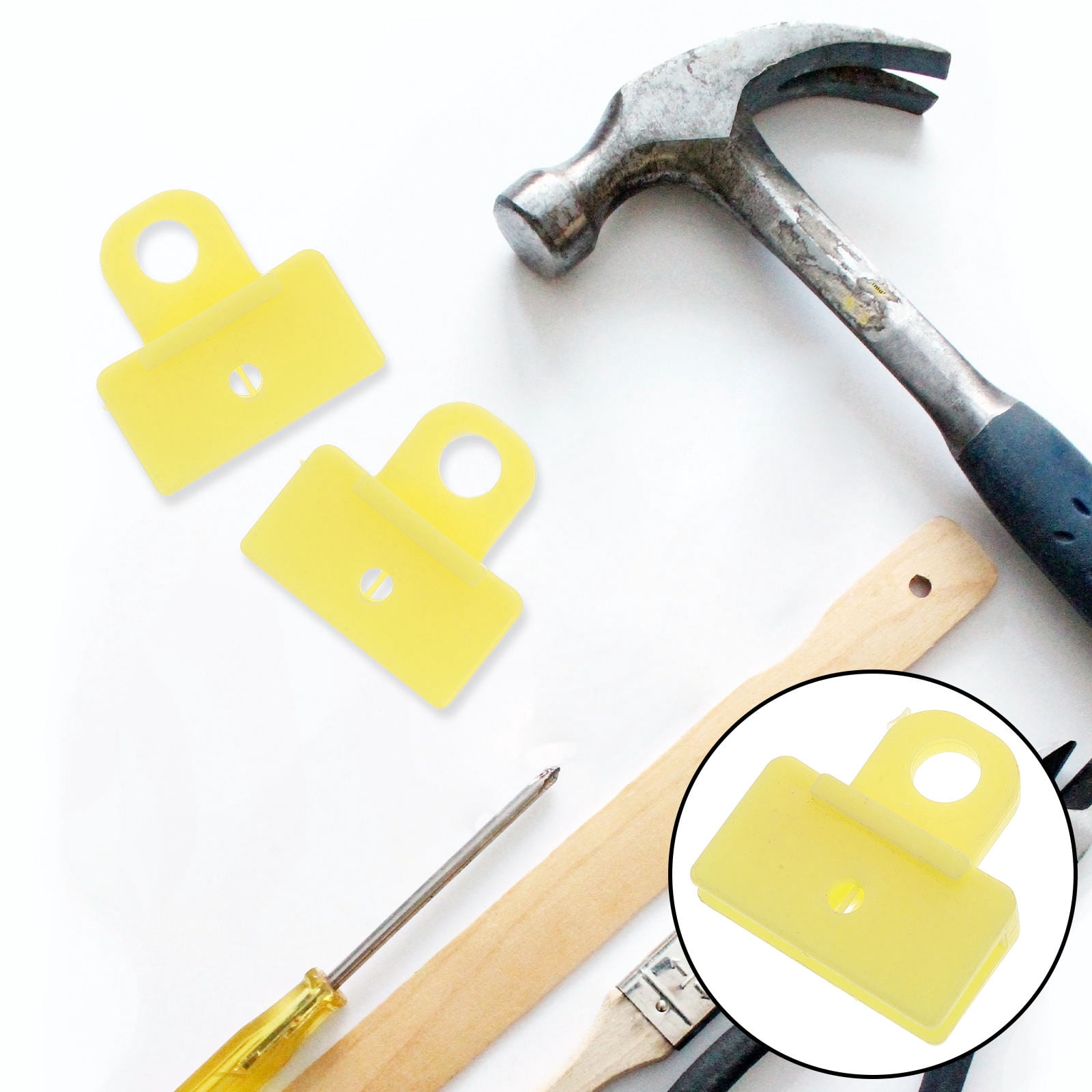 BALAHAPY 10Set Yellow Plastic Car Door Window Glass Channel Clips for ...