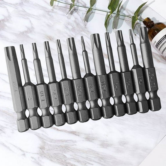 BALAHAPY 12-Pcs Screwdriver Bits Set T5 to T40 Sizes Driver Bit Set and ...