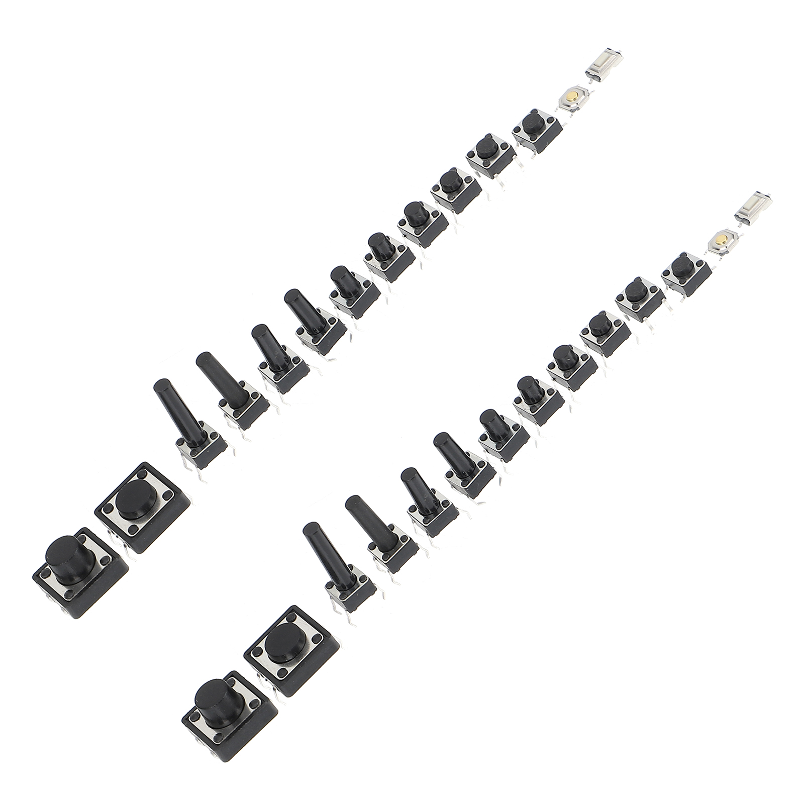 BALAHAPY 140Pcs Stable Performance Tactile Push Button Switches for ...