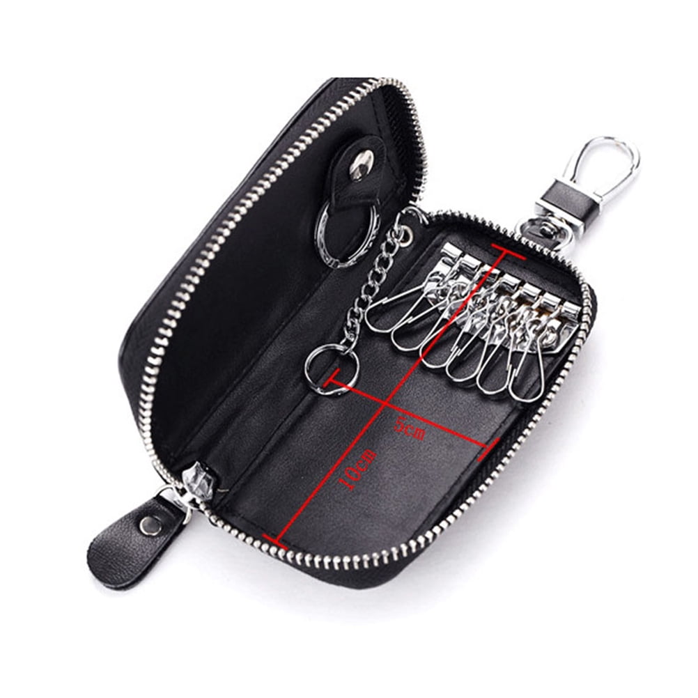 BALAHAPY 1Pack Coffee Rectangular Leather Wallet Bag for Men Car Key ...