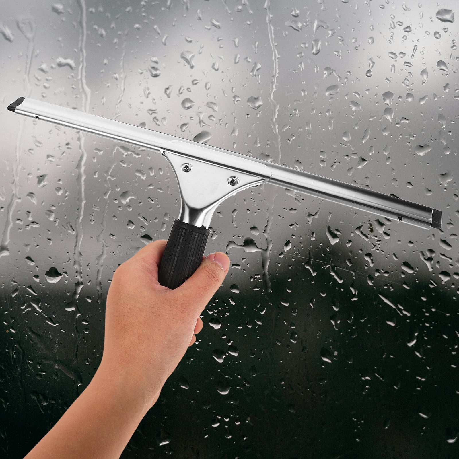 BALAHAPY 1Pack Glass Wiper with Stainless Steel Material for Home ...