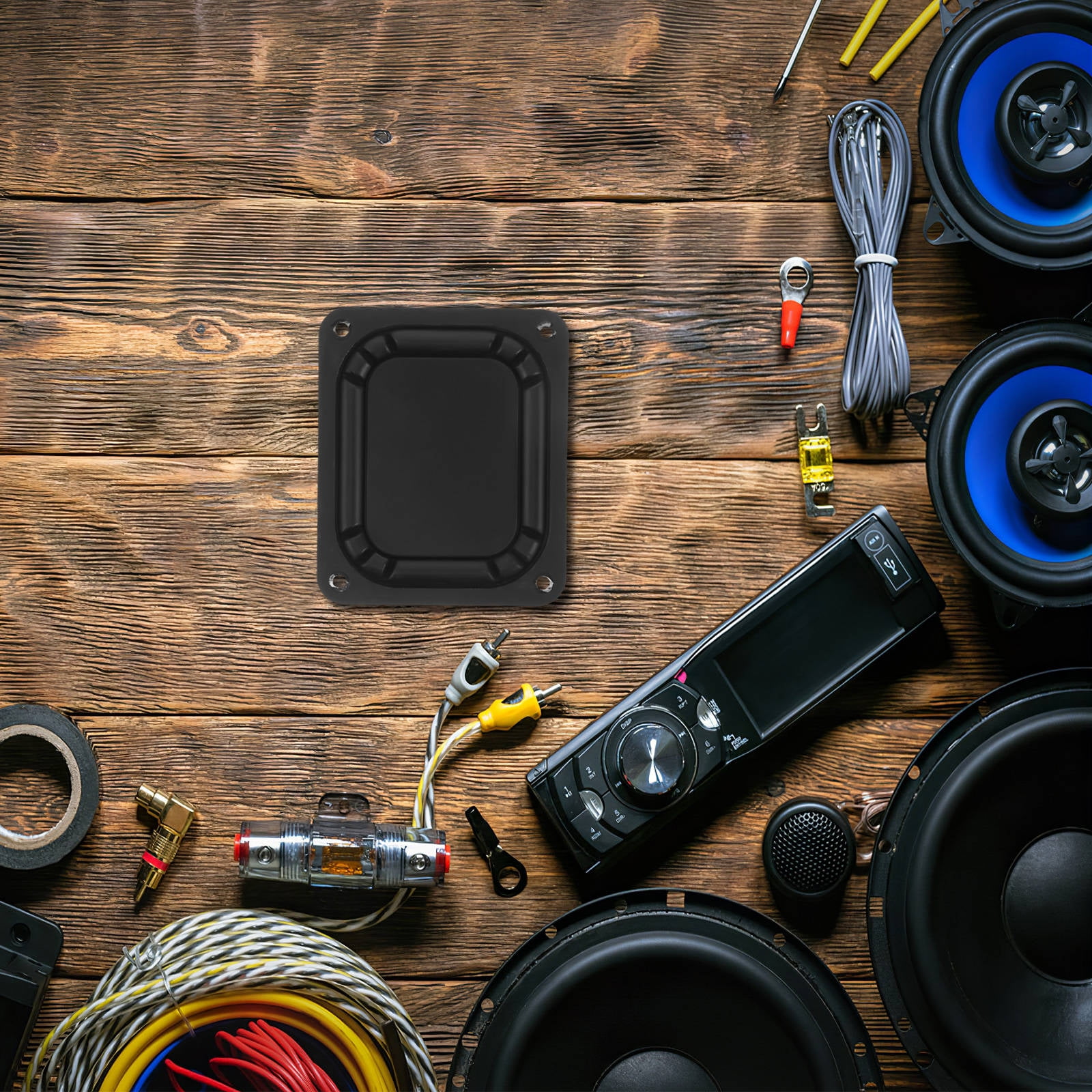 BALAHAPY 1Pack Rectangular Passive Radiator High Fidelity Audio ...