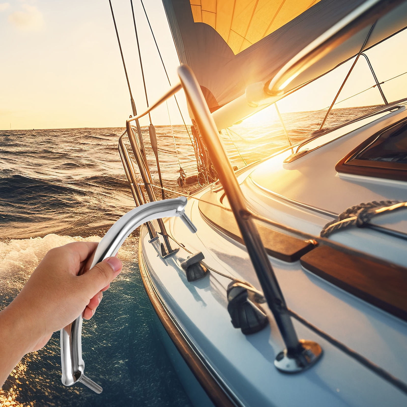 BALAHAPY 1Pcs Boat Boarding Handle with Easy Operation for Marine ...