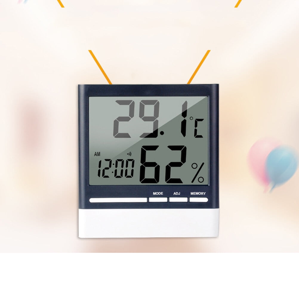 BALAHAPY 1Pcs Digital Alarm Clocks With And Humidity Measurement 9.6x9 ...