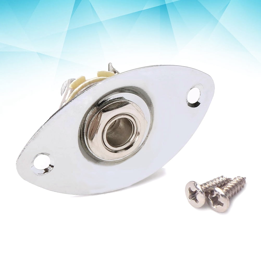 BALAHAPY 1Pcs Silver Iron Copper Nickel Plating Jack Socket Plate ...